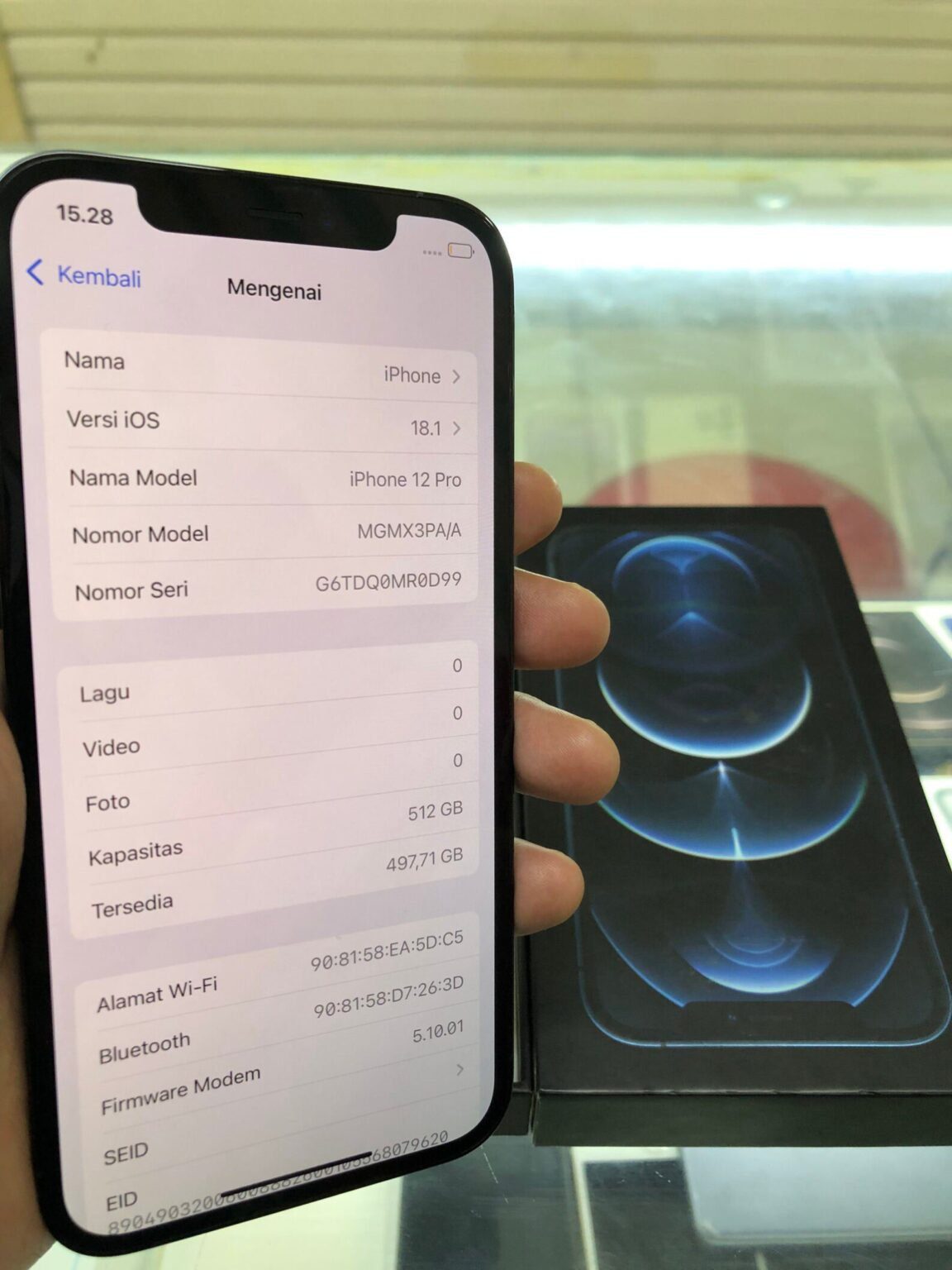 iPhone 12 Pro Sierra Blue 512GB Second iBox – Mulus Bergaransi
