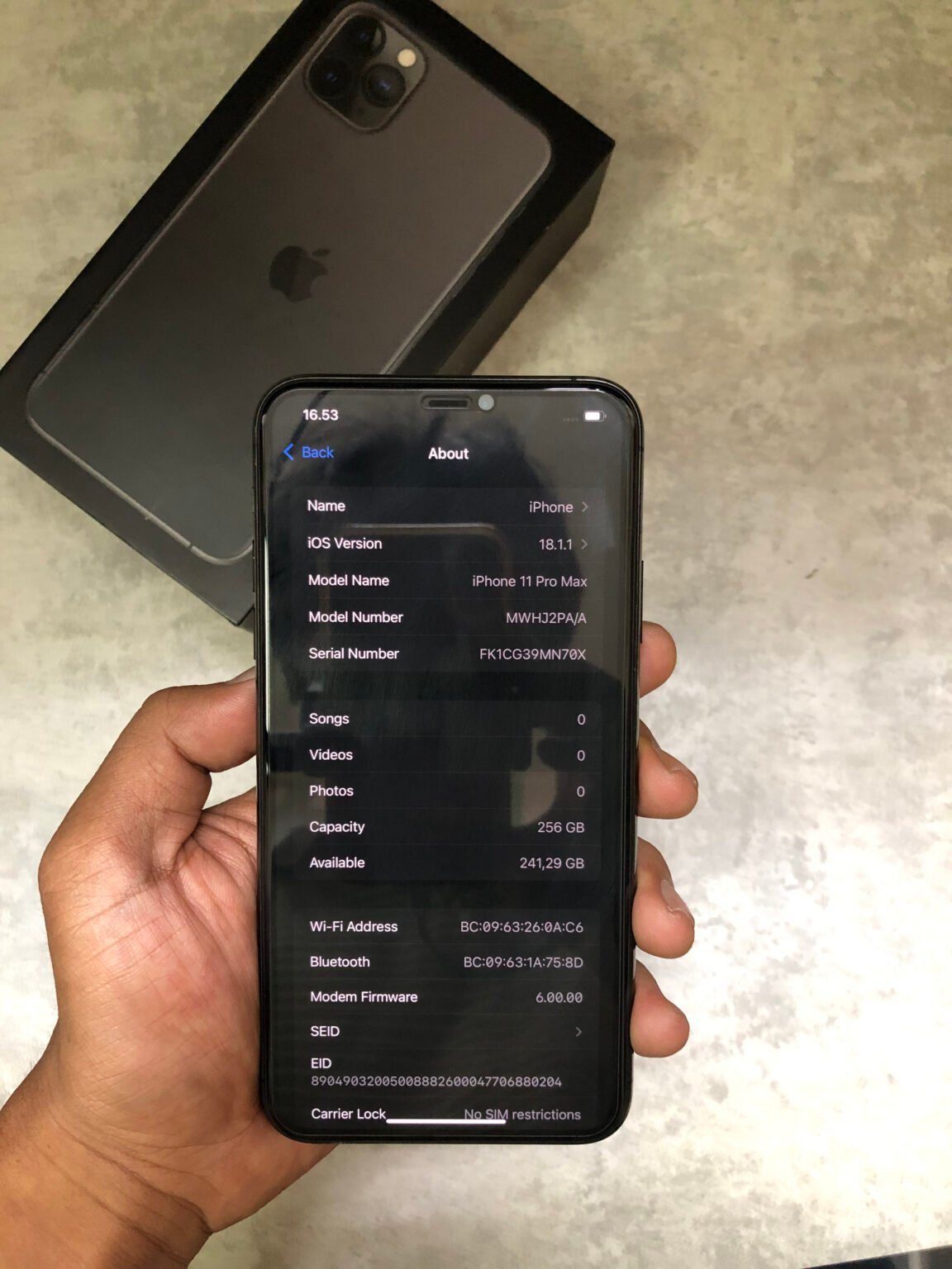 iPhone 11 Pro Max Grey 256GB Second iBox – Mulus Bergaransi