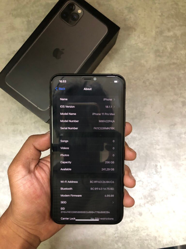 iPhone 11 Pro Max Grey 256GB Second iBox – Mulus Bergaransi